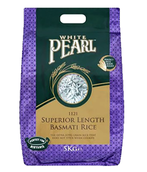 Holdbart | White Pearl Basmati Ris 5kg